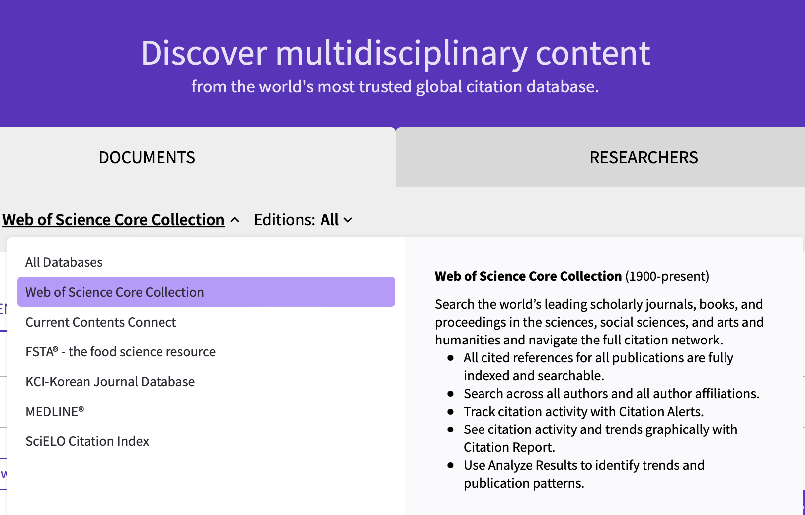 使用说明-新版WOS - 文献计量在线 Bibliometric